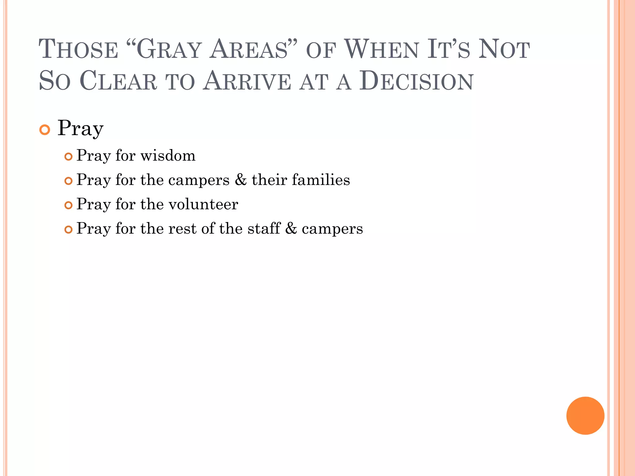 Firing volunteers knowing where to draw the line | PPT