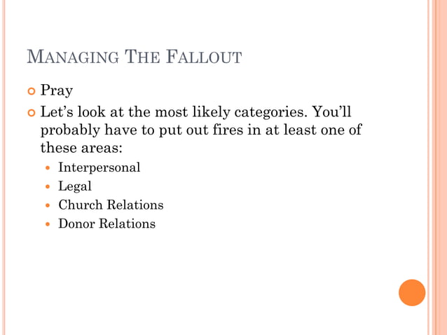 Firing volunteers knowing where to draw the line | PPT