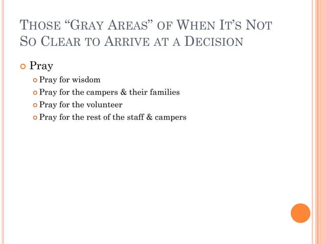 Firing volunteers knowing where to draw the line | PPT