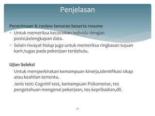 Rekrutmen dan Seleksi | PDF