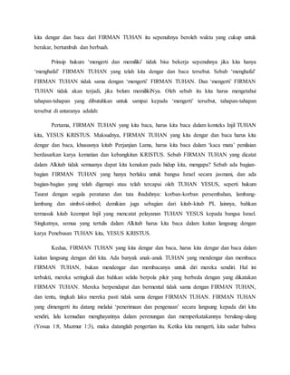 Firman yang Dimengerti | PDF