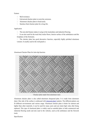 Firm checker plate company | DOC