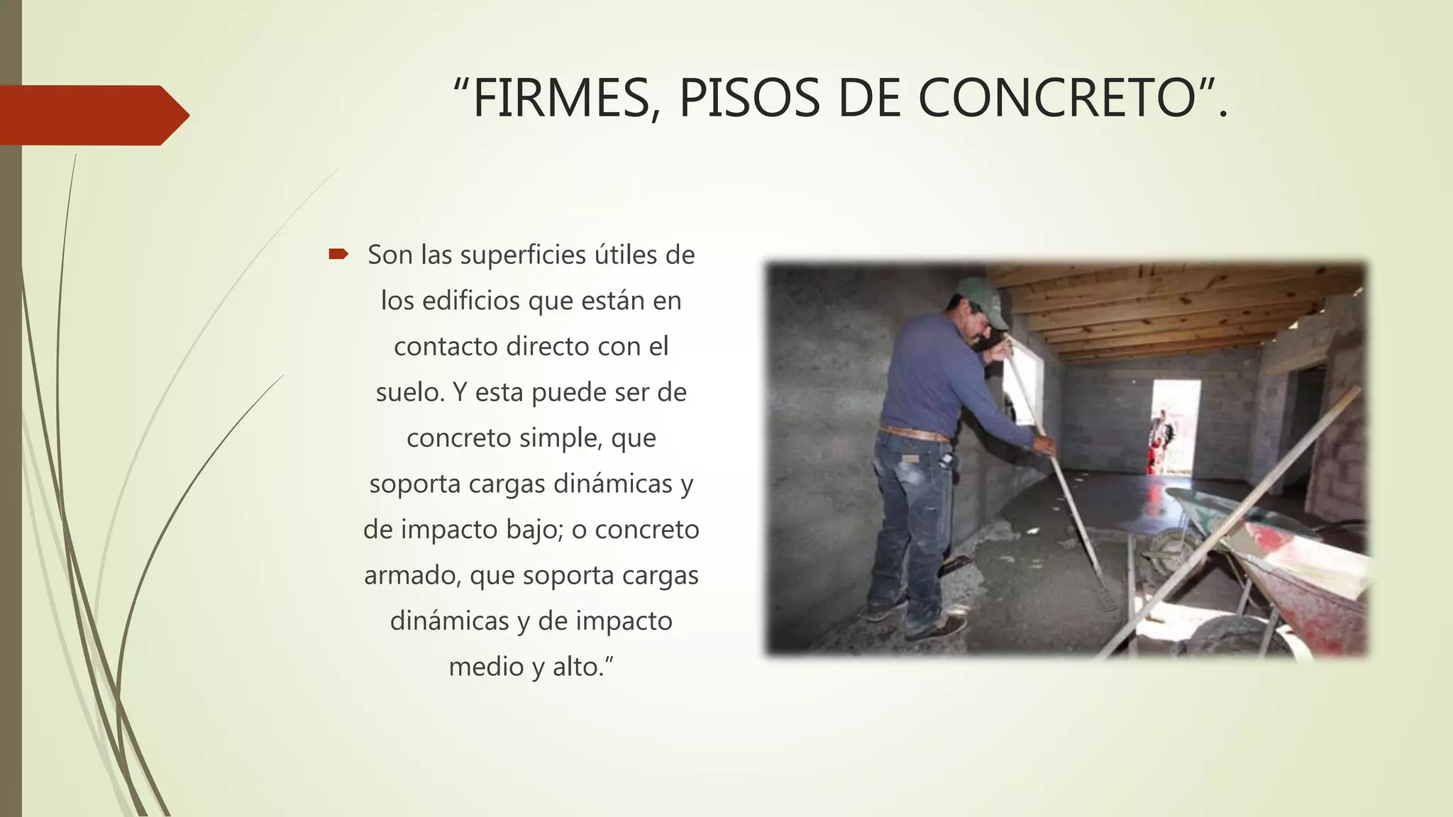 Firmes, relleno y pisos. edificación | PPTX