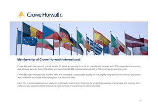 Crowe Horwath Italy Tax-Legal Firm Presentation | PPT | Free Download