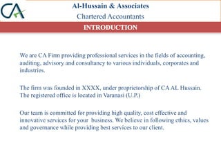 CA Firm Profile | PPTX