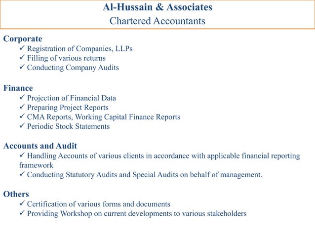 CA Firm Profile | PPTX