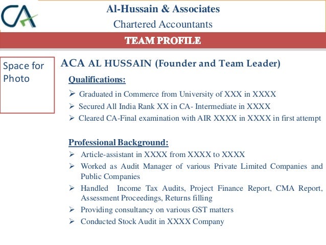 CA Firm Profile