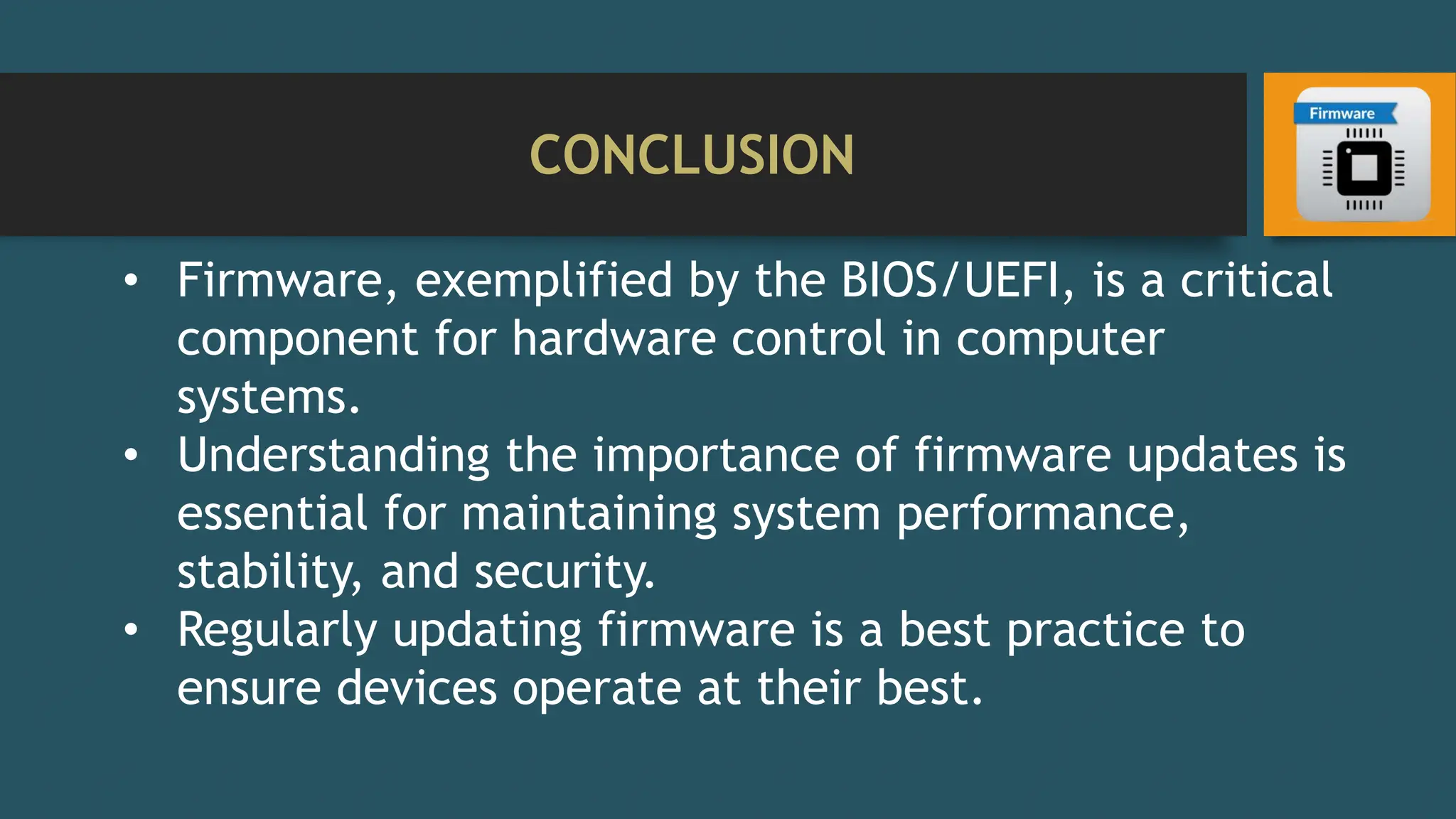 Description of an Firmware-Types,Importance and it's Function | PPTX