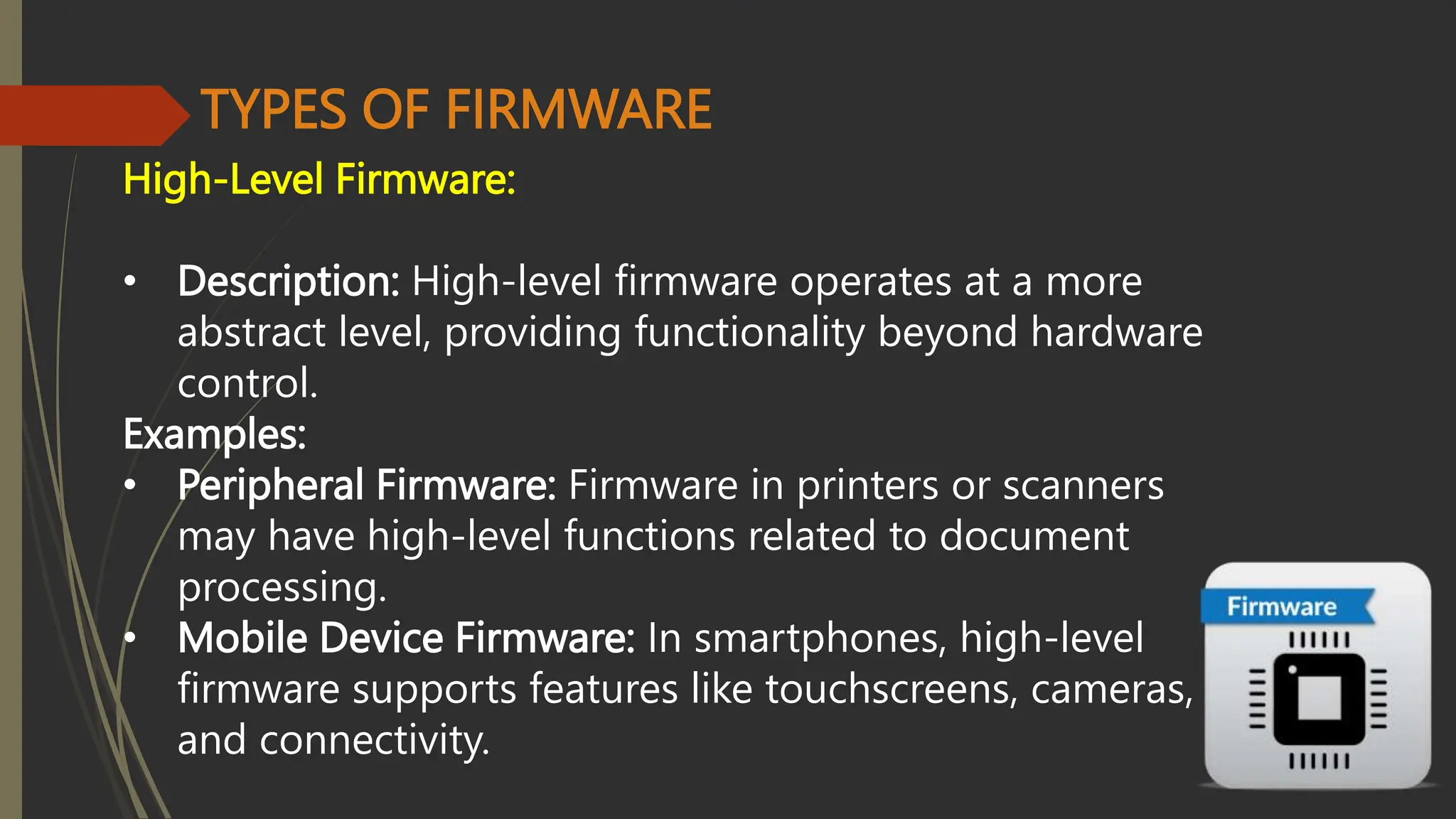 Description of an Firmware-Types,Importance and it's Function | PPTX