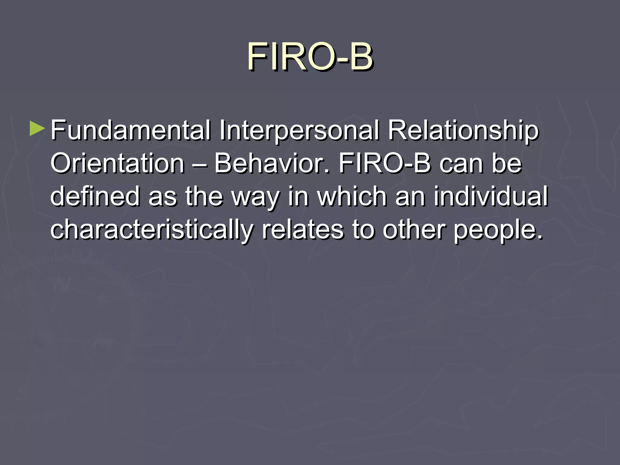 FIRO-B | PPT