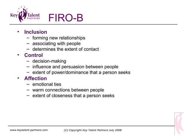 Firo b for slideshare | PPT | Family and Relationships