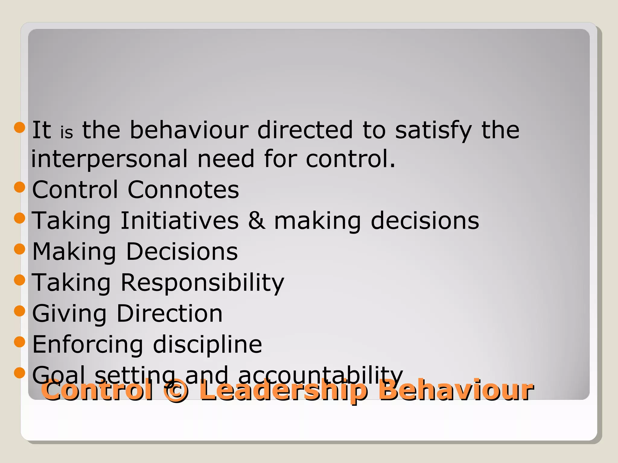 FIRO B tool - introduction | PPT