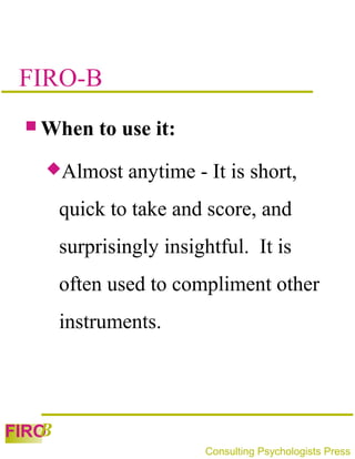 Firo b | PPT