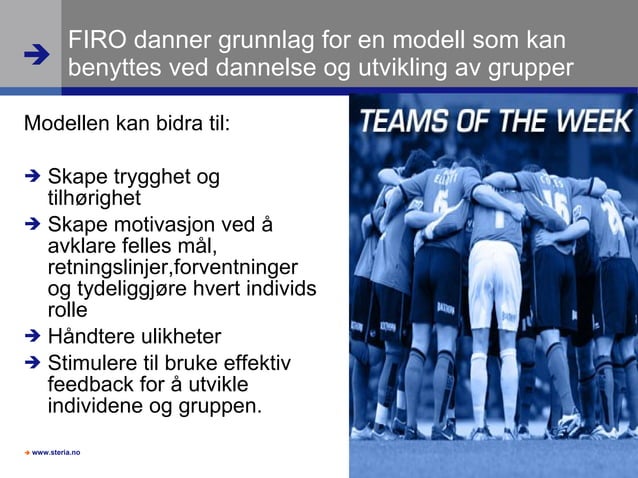 Firo - En Modell For Gruppeutvikling | PPT