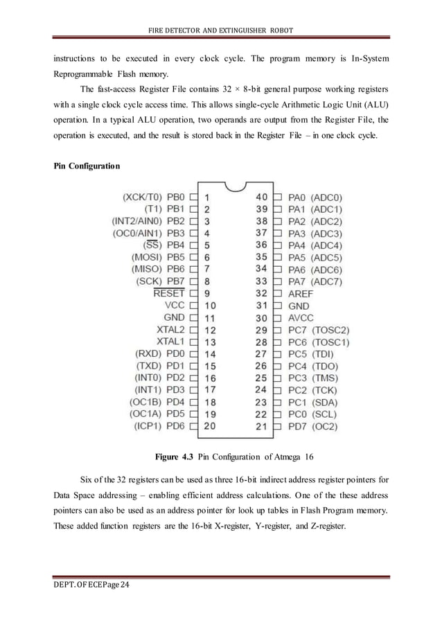 Fire Detector And Extinguisher Robot- Project Report | PDF