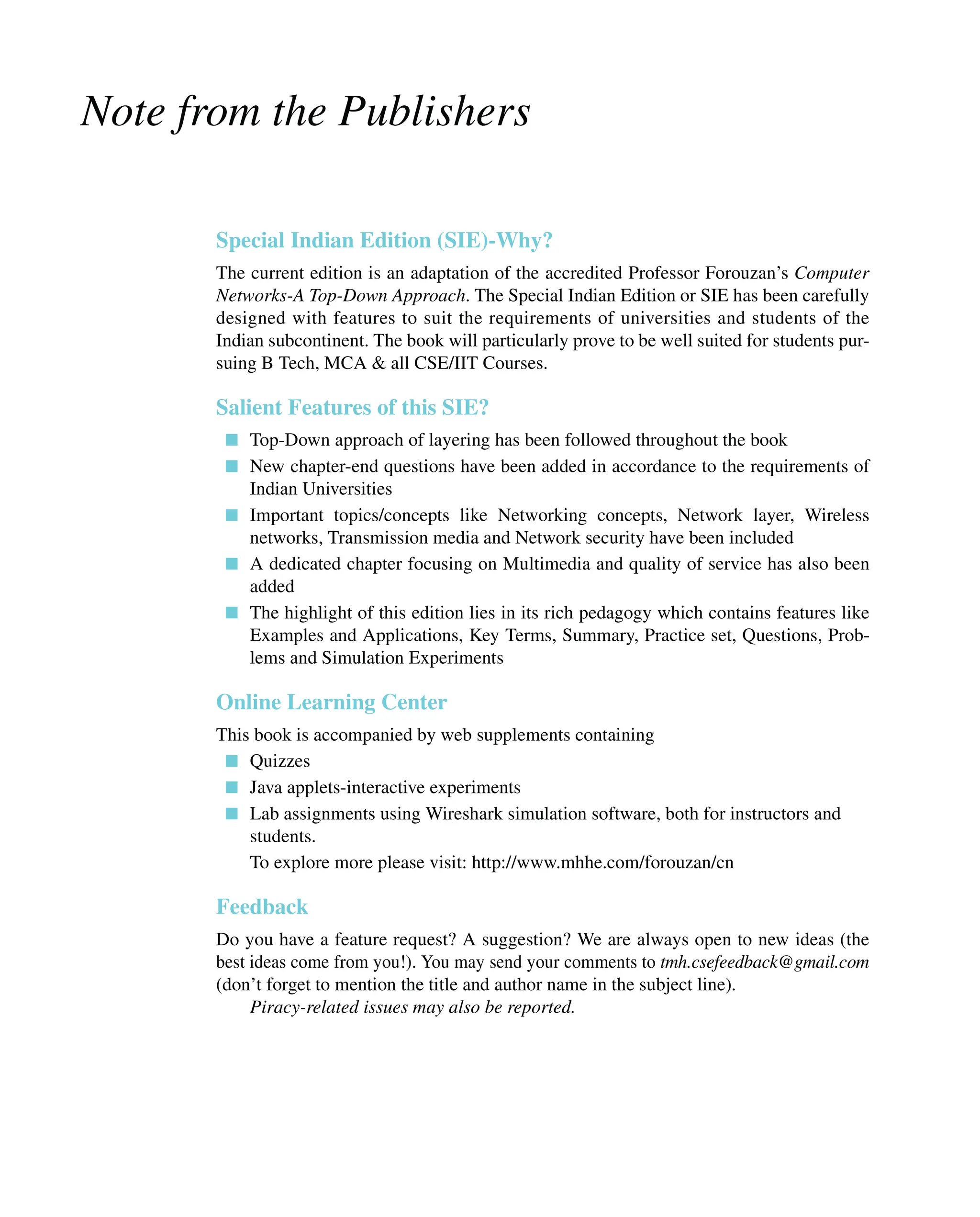 Firouz Mosharraf, Behrouz A Forouzan - Computer Networks - A Top-Down ...