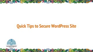 Simple Tips to Secure your WordPress | PPT