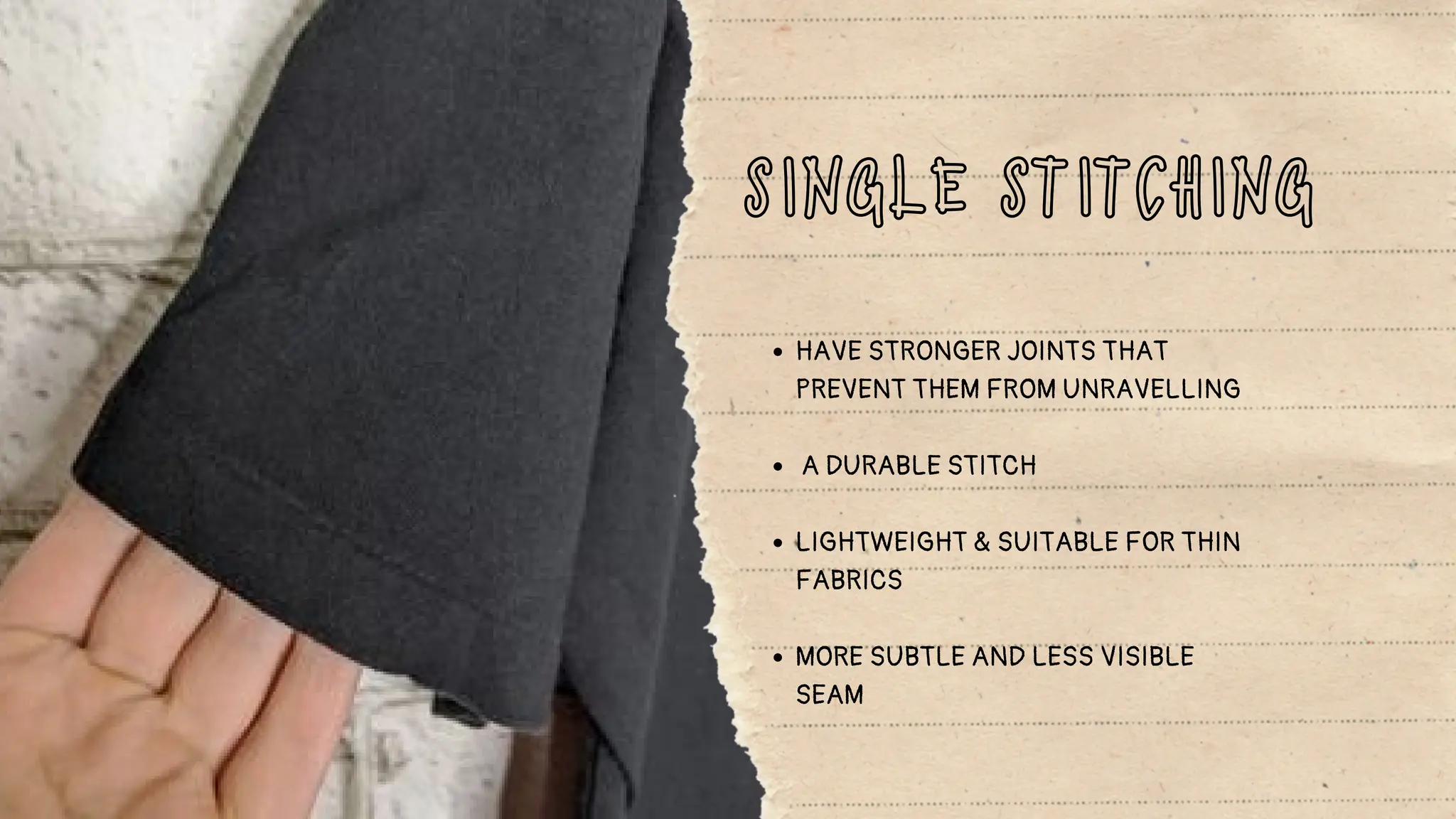 FIR PRESENTATION ON STITCHING AND SEWING | PPT