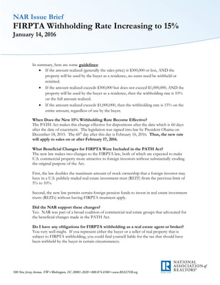 What You Need To Know About FIRPTA, the Foreign Investment in Real ...