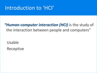 Challenges in HCI for Mobile Devices | PPTX