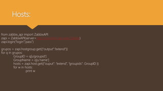 Primeiros Passos na API do Zabbix com Python - 2º ZABBIX MEETUP DO ...
