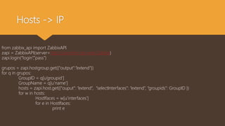 Primeiros Passos na API do Zabbix com Python - 2º ZABBIX MEETUP DO INTERIOR-SP | PPT