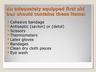 First aid | PPT