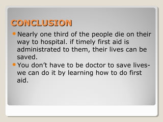 First aid | PPT
