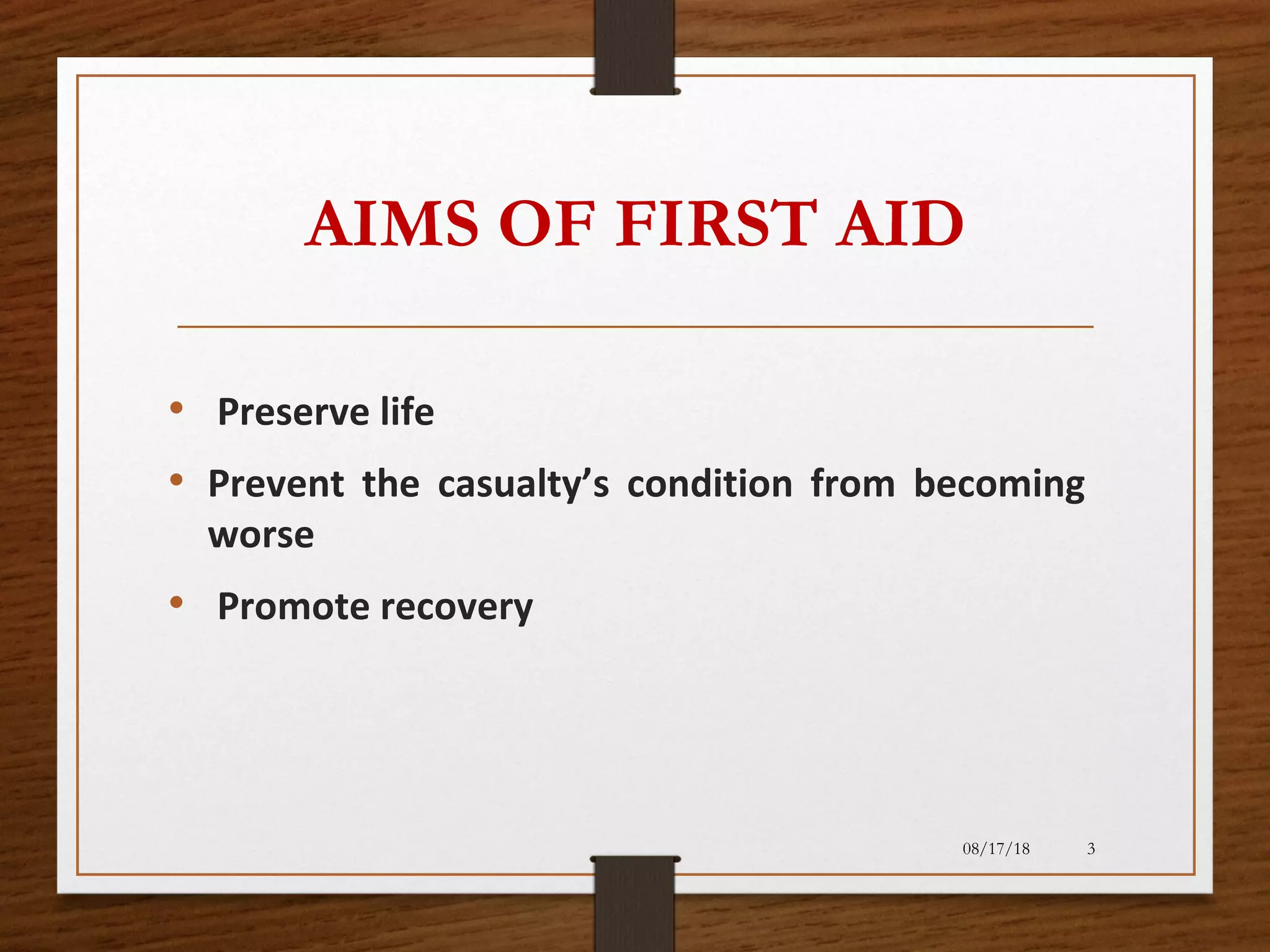 First aid | PPT