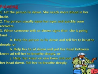 power point presentation on FIRST-AID treatment | PPTX