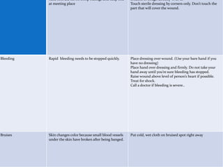 power point presentation on FIRST-AID treatment | PPTX