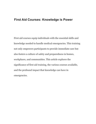 First-Aid-Courses-Knowledge-is-Power.pptx