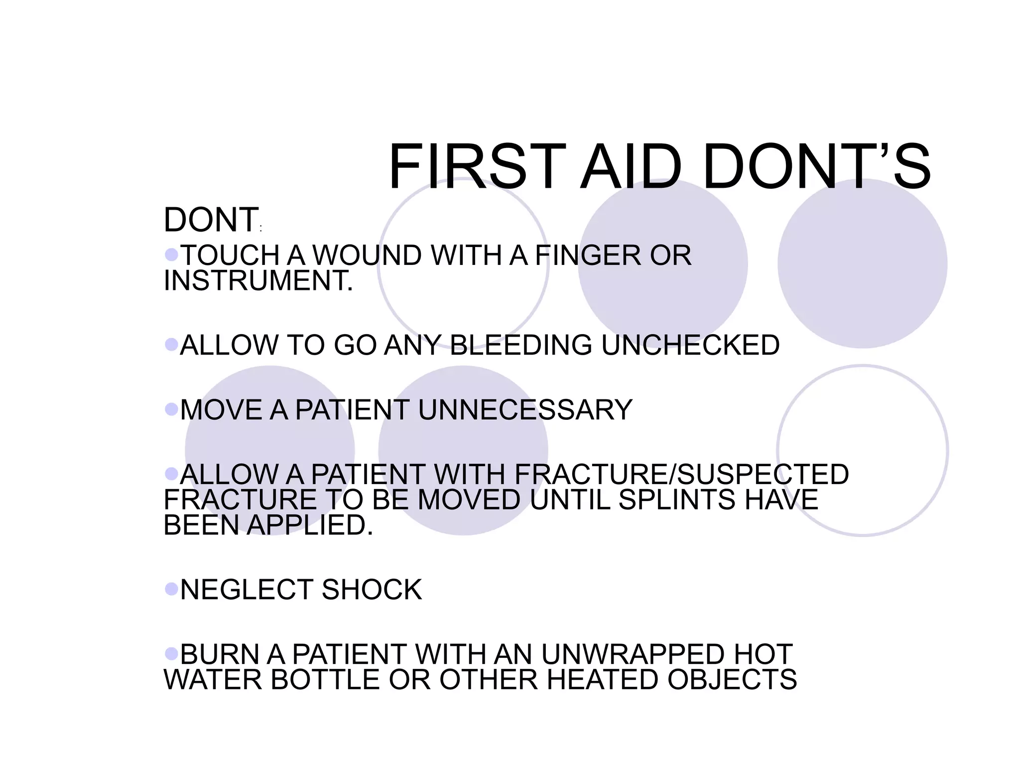 First Aid CPR SNAKE BITE | PPT