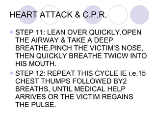 First Aid CPR SNAKE BITE | PPT