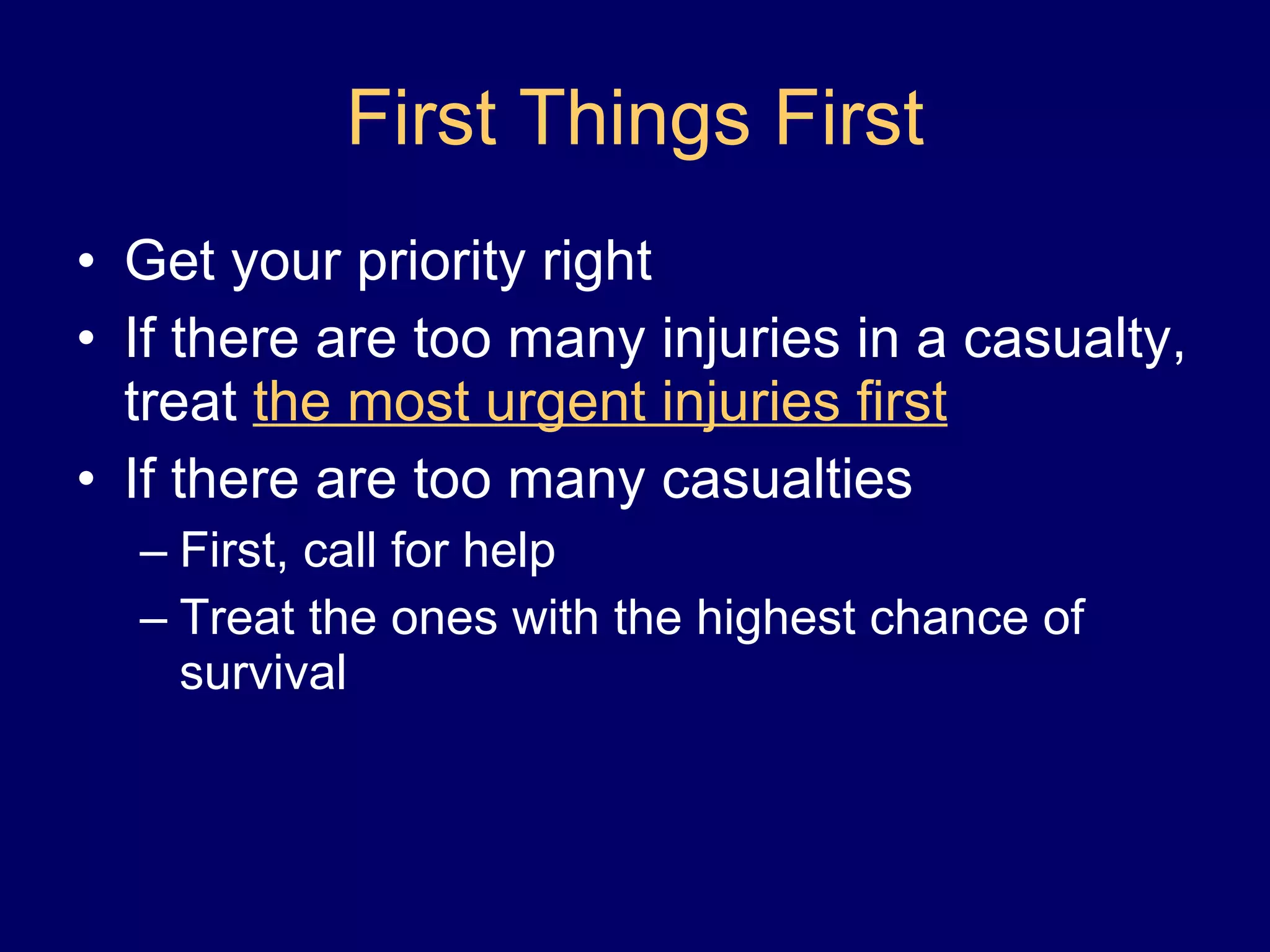 First Aid Principles And Practice | PPT