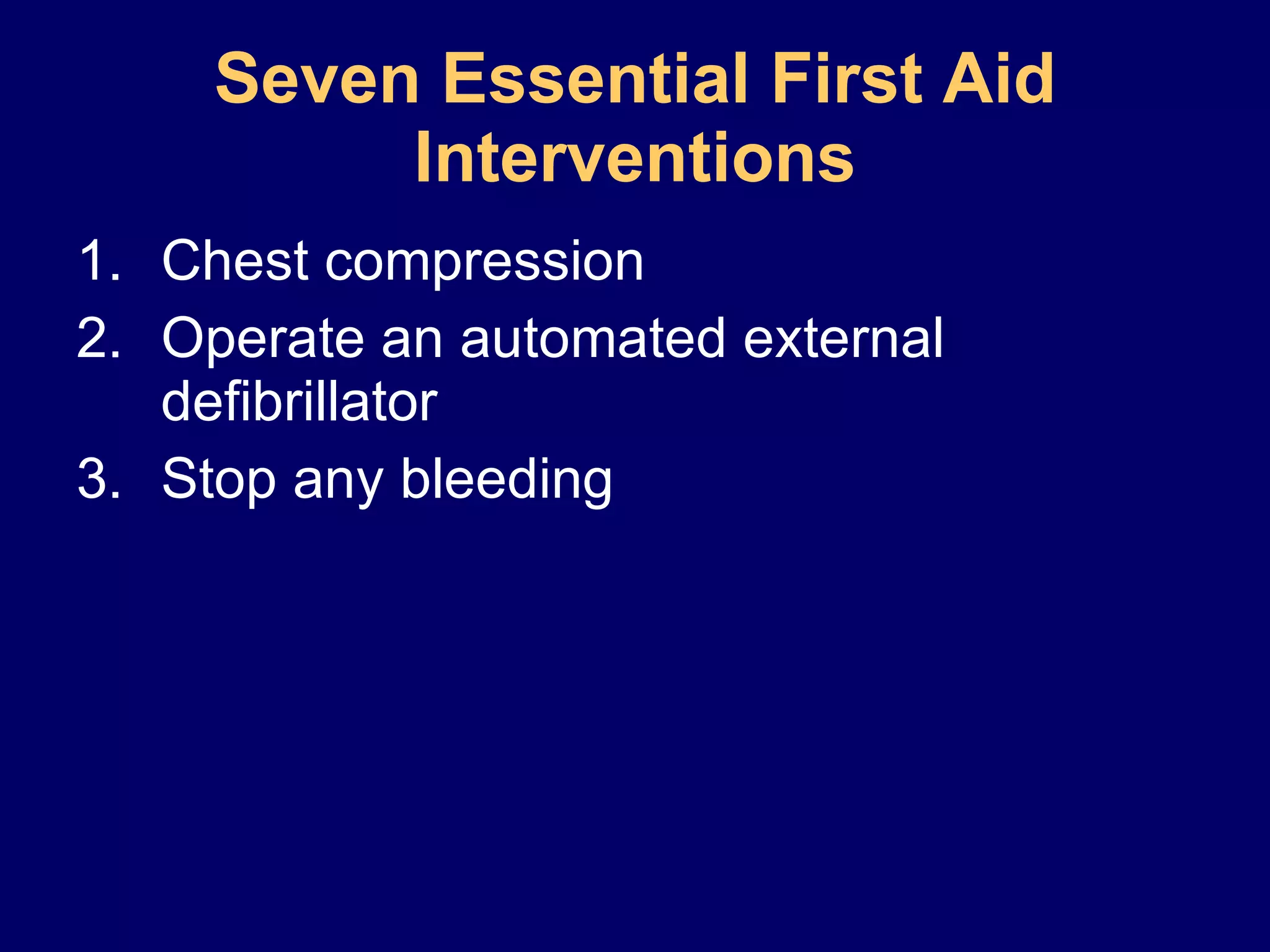 First Aid Principles And Practice | PPT
