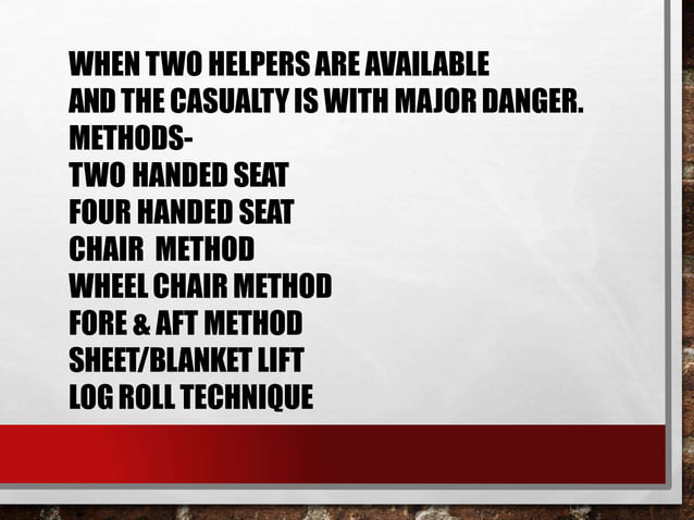 FIRST-AID-TRANSPORTATION-OF-THE-INJURED.pptx