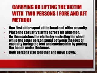 FIRST-AID-TRANSPORTATION-OF-THE-INJURED.pptx