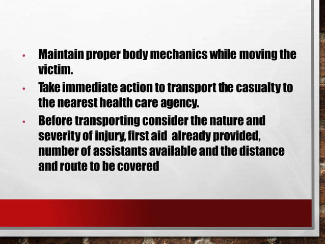 FIRST-AID-TRANSPORTATION-OF-THE-INJURED.pptx