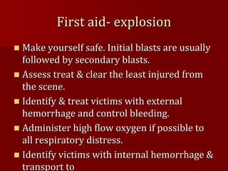 -First-aid ppt GNM (community emergencies) | PPTX