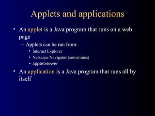 Applets - lev' 2 | PPT