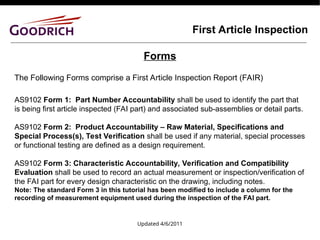 First-Article-Inspection-FAI-AS9102-Presentation.ppt