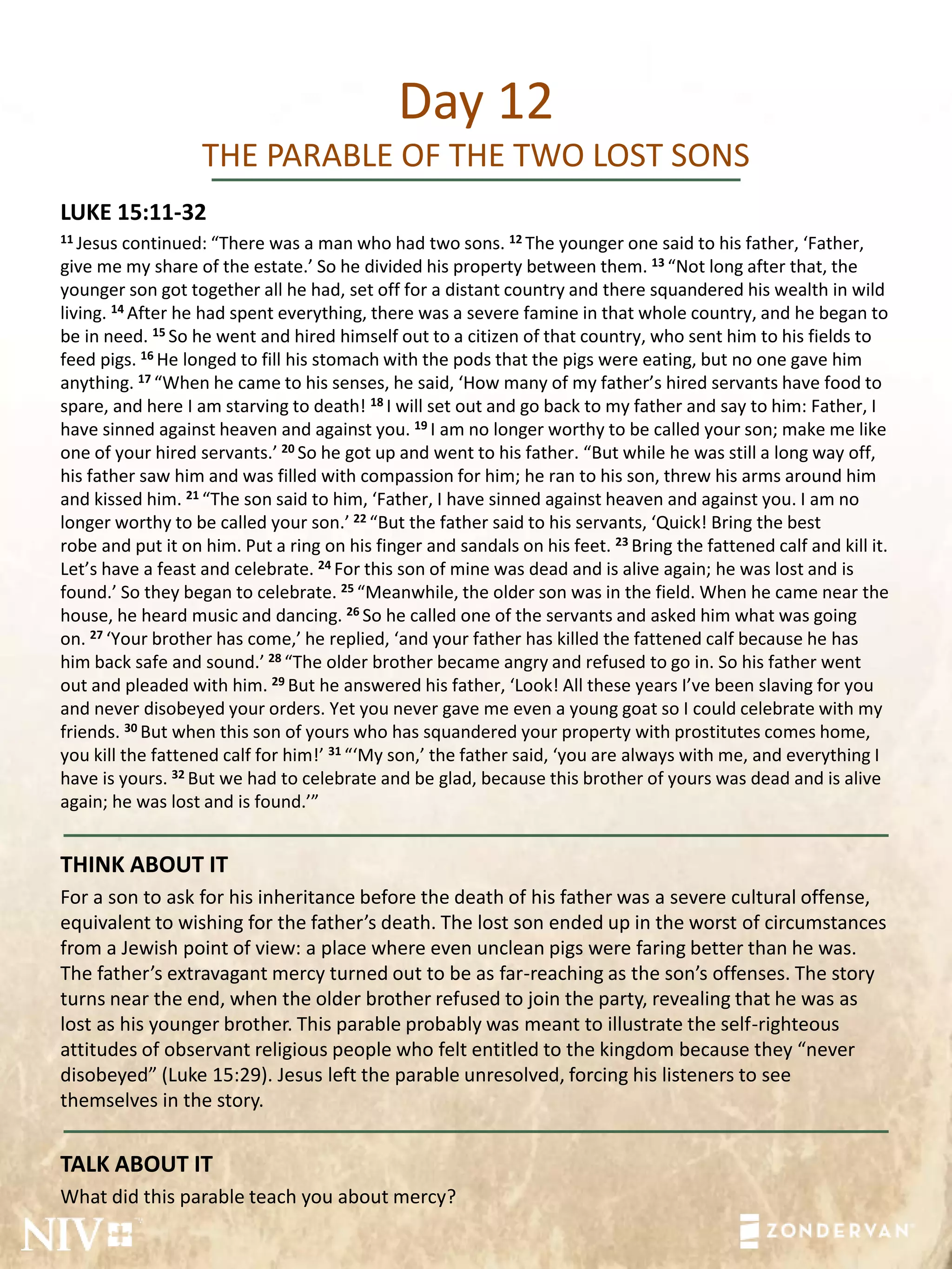 Exploring the Parables in Their Jewish & Early Christian Context ...
