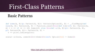 First-Class Patterns | PDF