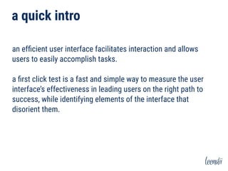 first click test | PPT