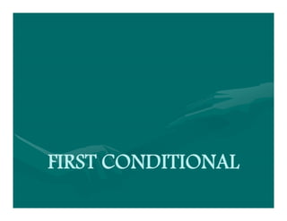 First conditional | PDF