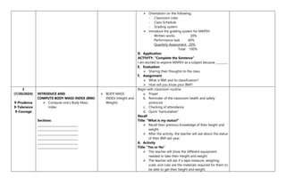 Weekly learning plan by grade 9 curriculum | DOCX