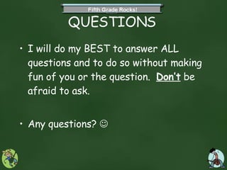 First Day Powerpoint Expectations | PPT