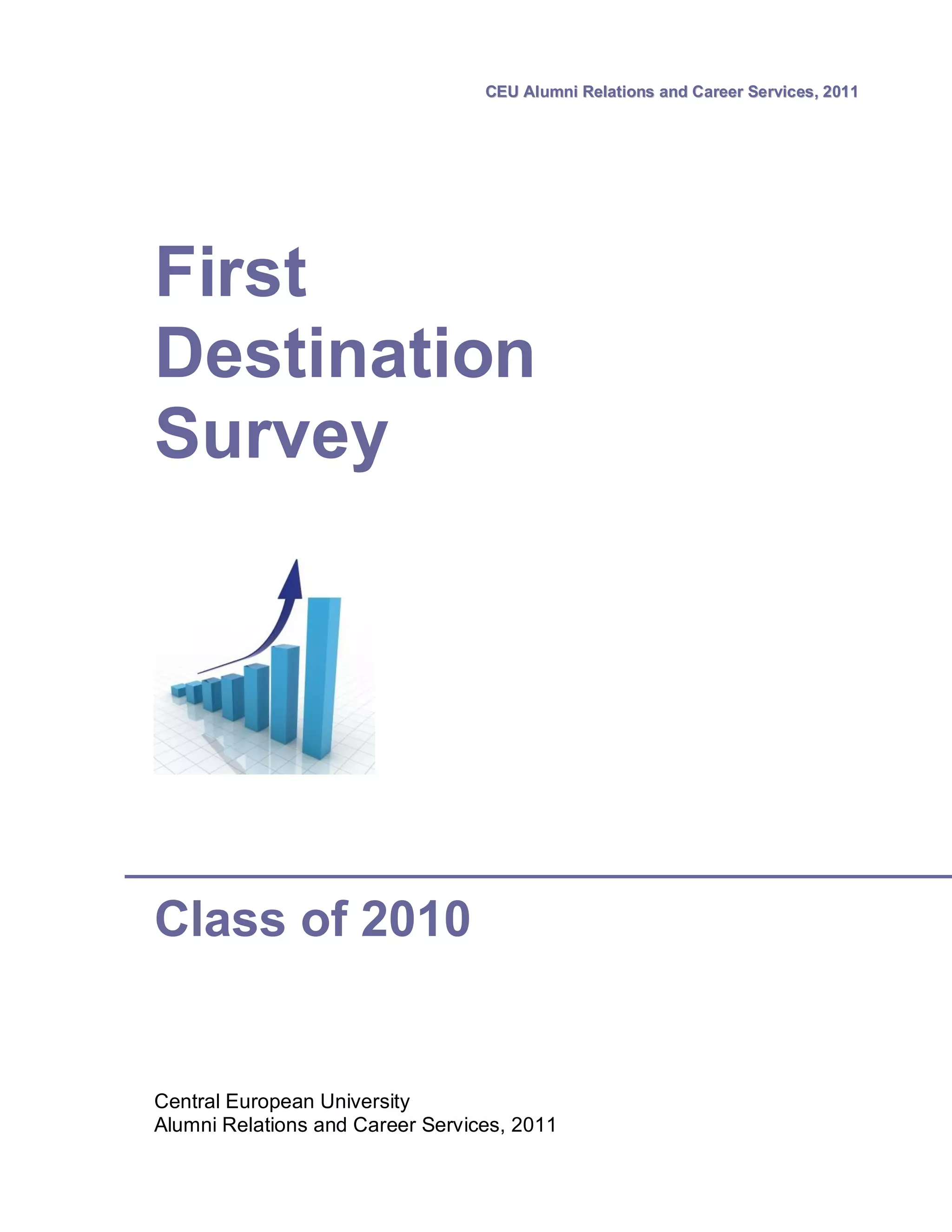 First destination-survey-class-of-2010 | PDF