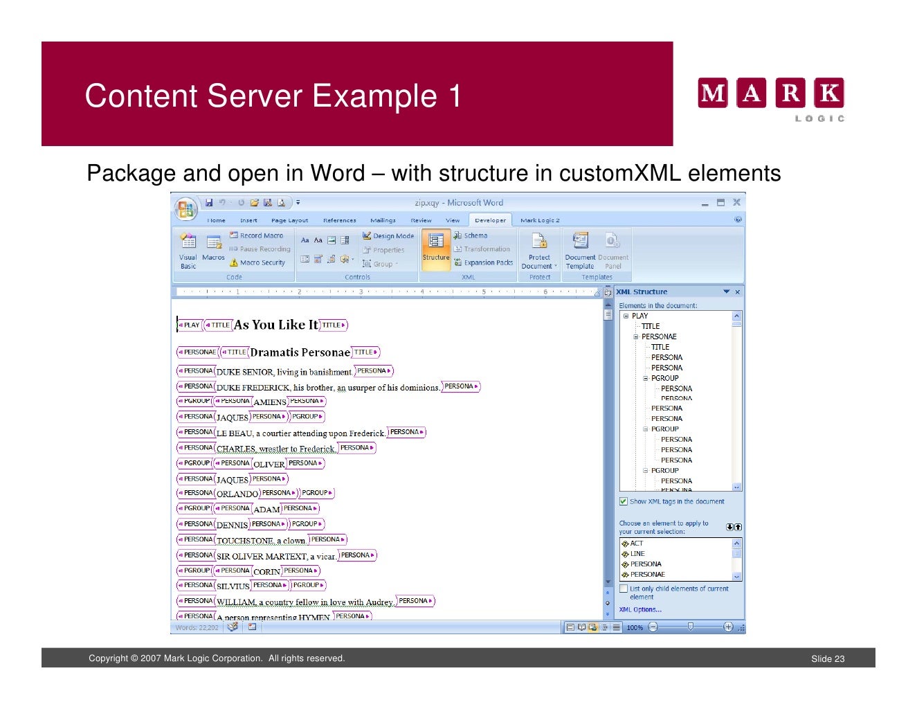Content Server Example 1 Package